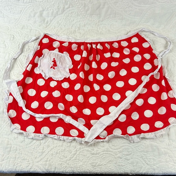 Disney | Accessories | Disney Minnie Mouse Polka Dot Apron | Poshmark